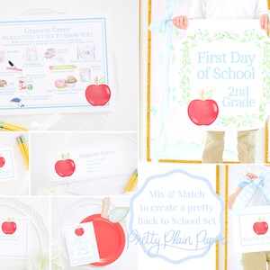 Watercolor Crest Back to School Banner | 24x24 Printable Download ...