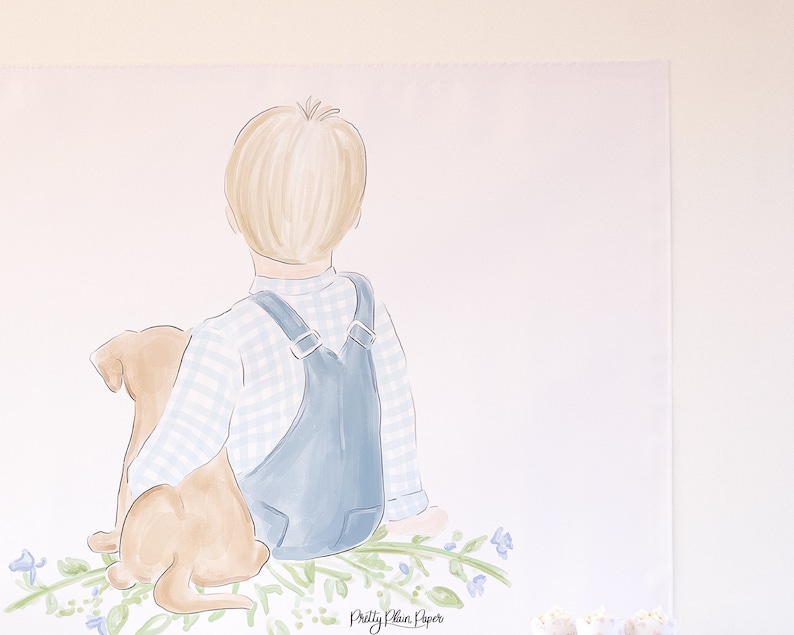 Snips & Snails Birthday Backdrop Poster Printable Download - Etsy