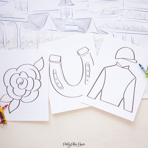 Kentucky Derby, Horse Racing Printable Coloring Pages Download 0106 for ...