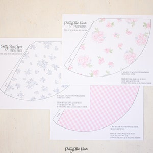 Pink Gingham Party Hat Printable | Pink Floral Party Hat Printable ...