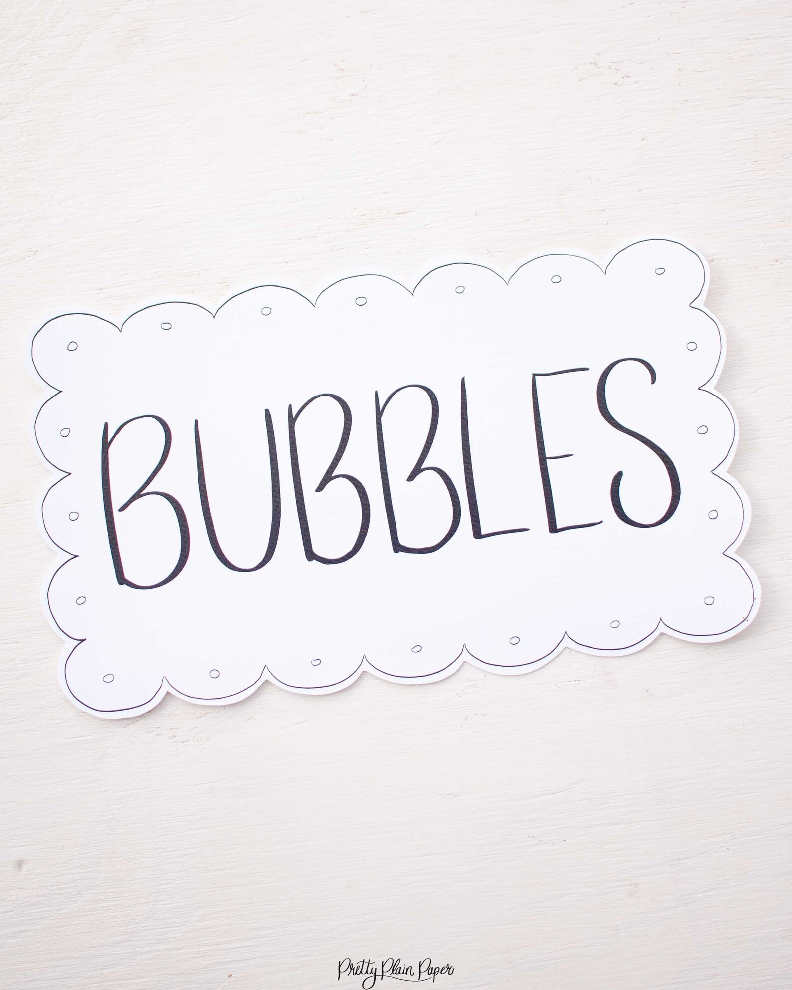 Bubble Party Bubbles Sign Printable Download 0104 - Etsy