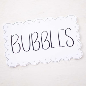 Bubble Party - Bubbles Sign Printable Download 0104 - Etsy