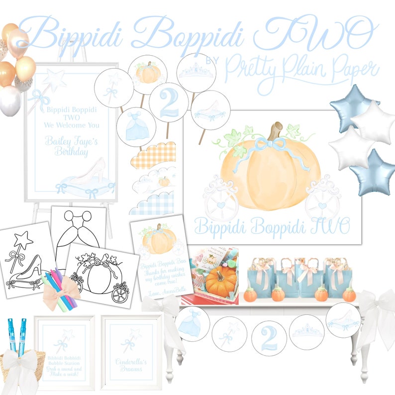 Watercolor Princess Wand Birthday Sign | 8x10 Printable | Editable ...