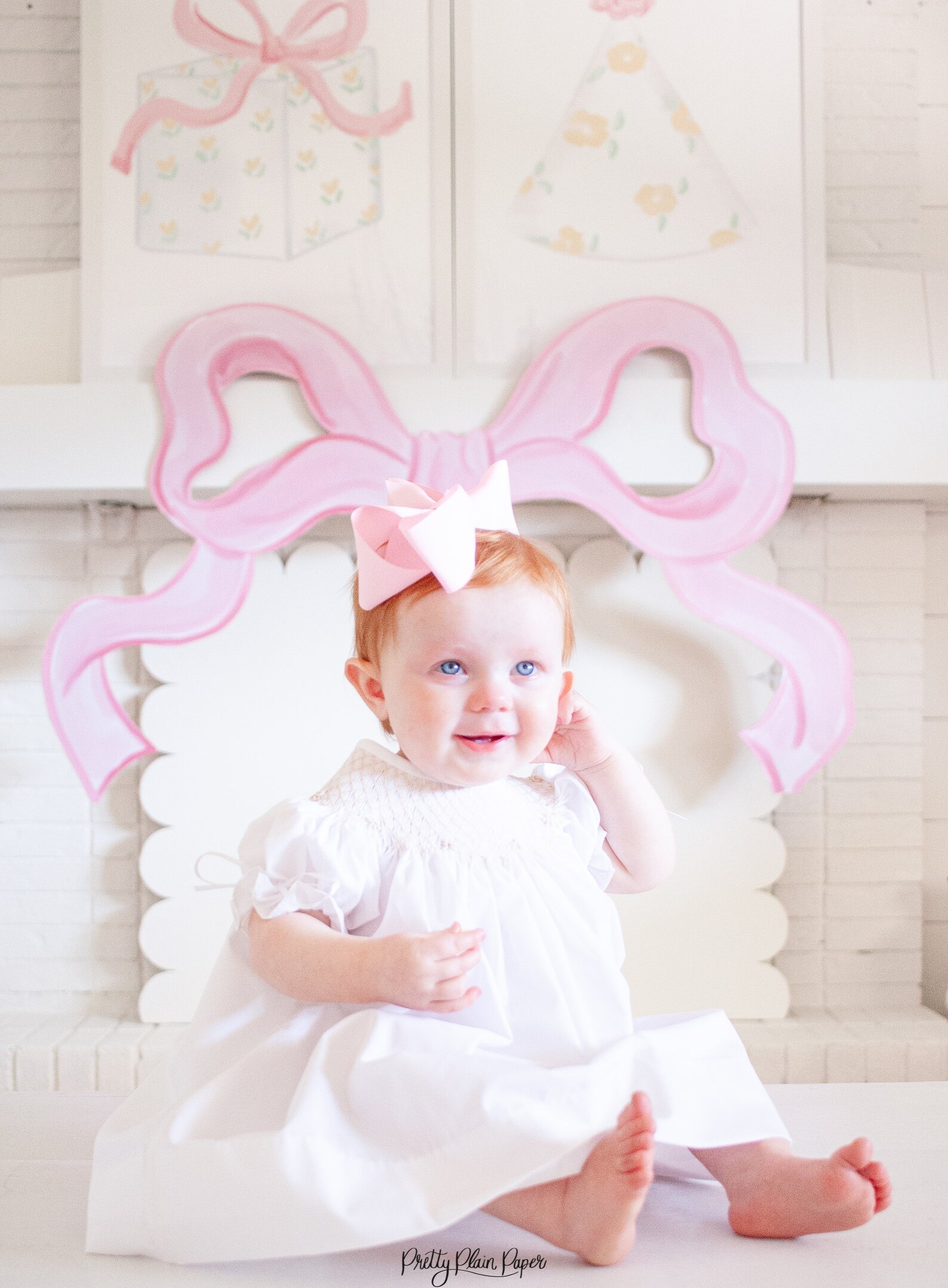 Pink Bow Backdrop Watercolor Bow Backdrop Poster Download - Etsy