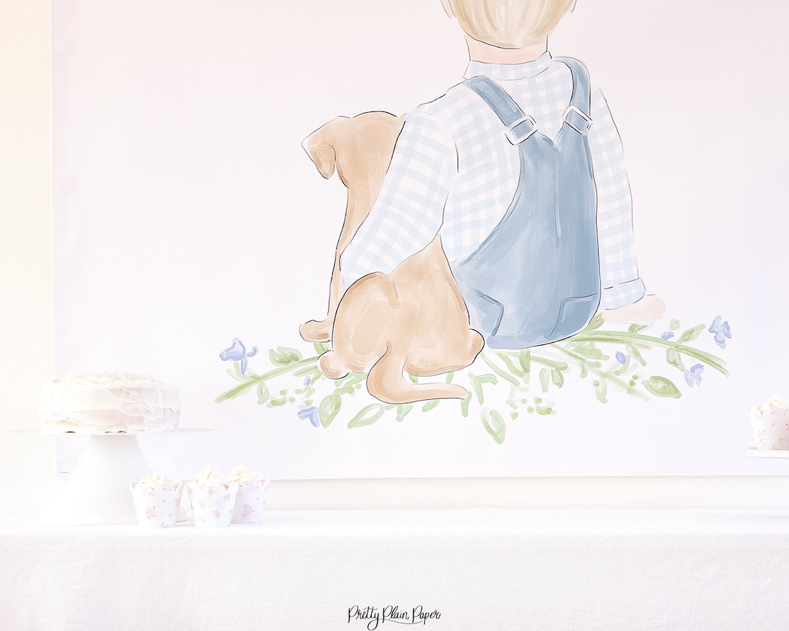 Snips & Snails Birthday Backdrop Poster Printable Download | Etsy