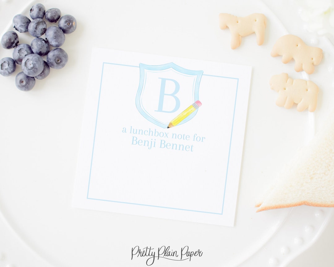 Lunchbox Note With Watercolor Pencil | 5x5 Printable Download | Back to ...