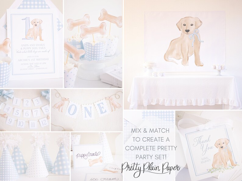 Snips & Snails Birthday Backdrop Poster Printable Download - Etsy