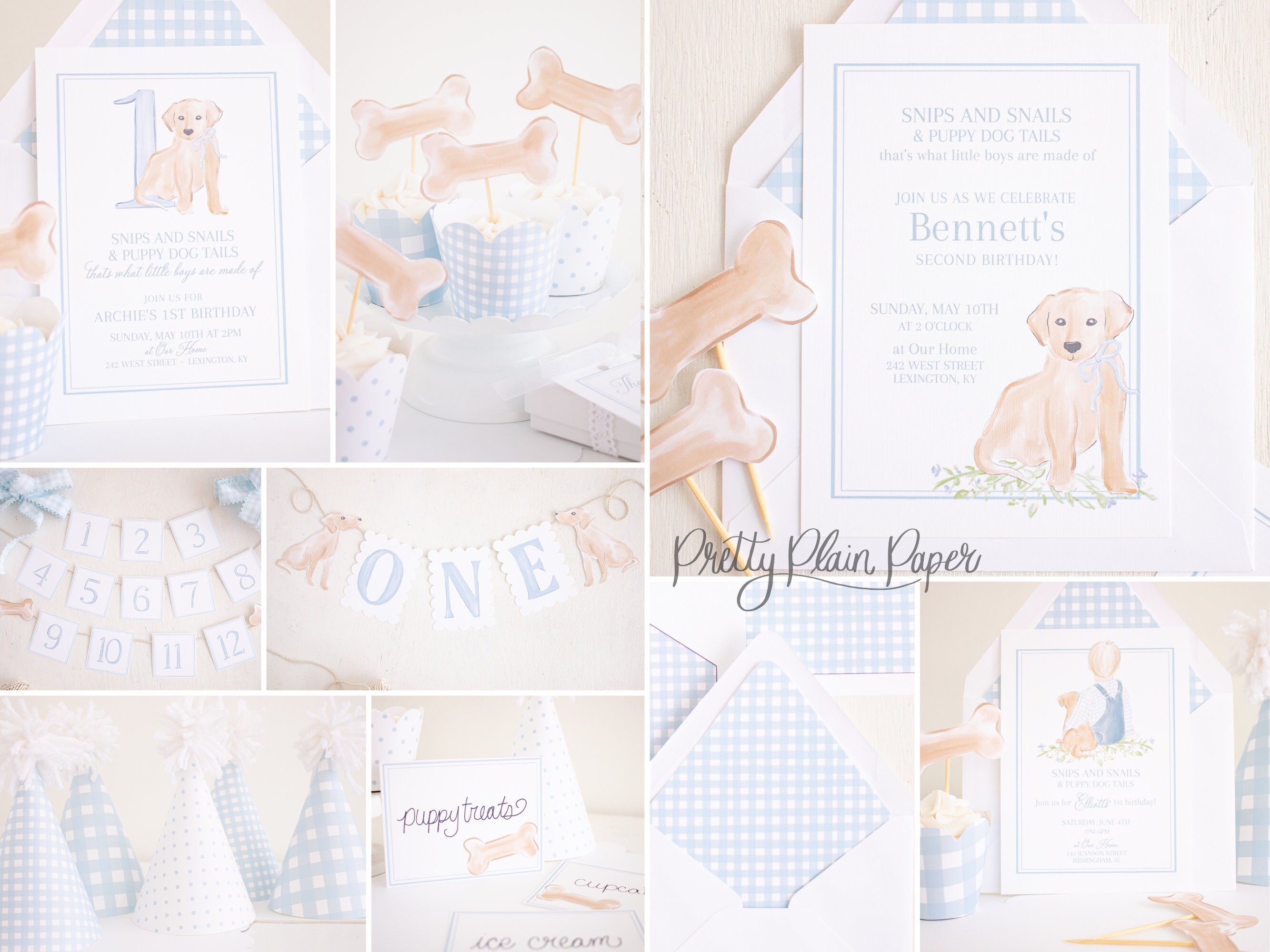 Watercolor Blue Gingham 8x10 Sign Vertical Blue Gingham | Etsy