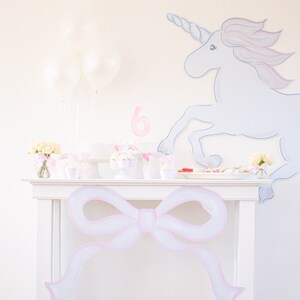 Pink SIX Printable Cake Topper | Pink 6 Cake Topper | Printable ...