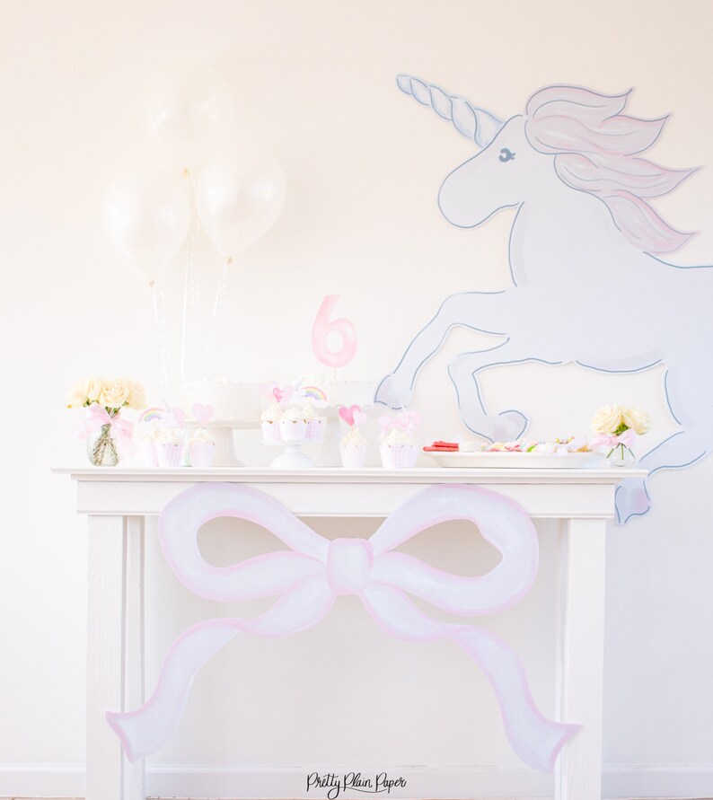 Pink SIX Printable Cake Topper Pink 6 Cake Topper - Etsy