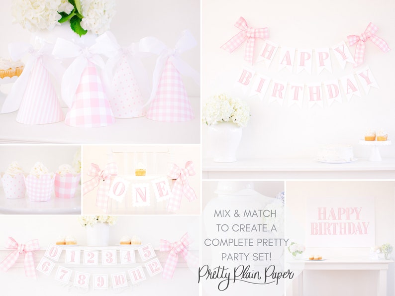 Pink Watercolor Name Banner | Printable PDF | Baby Name Banner ...