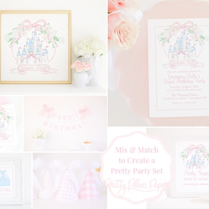 My First Birthday Sign, Milestone Poster With Watercolor Princess ...