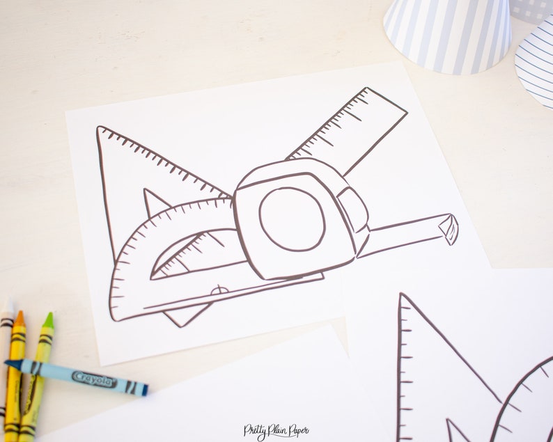 Tape Measure Measuring Tools Rulers Printable Coloring - Etsy