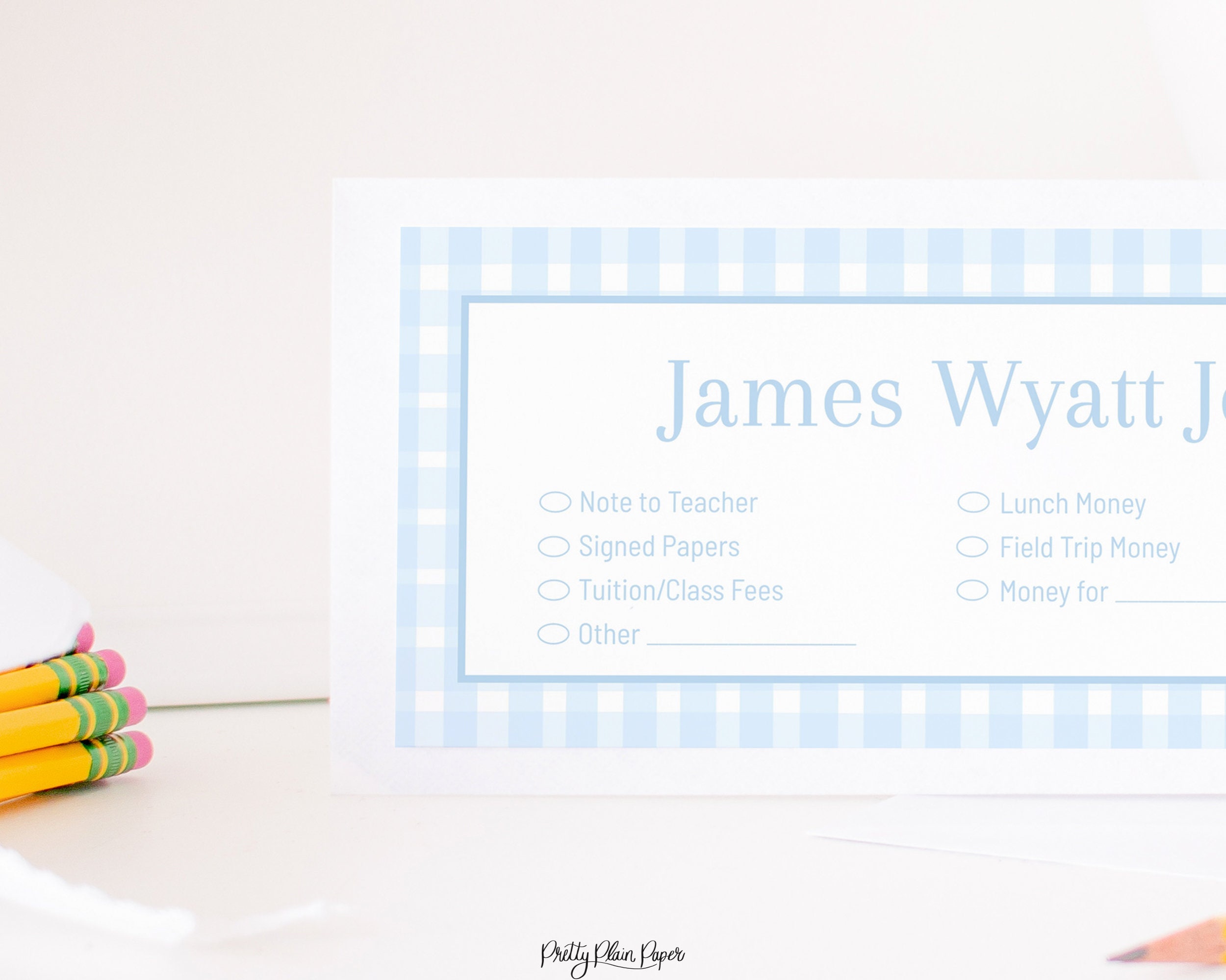 Personalized Envelopes for School Watercolor Back to School | Etsy