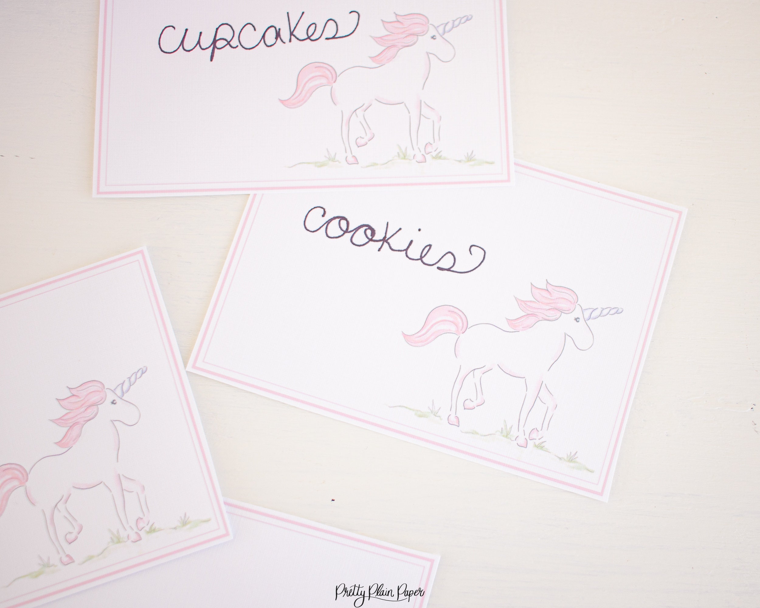 Unicorn Food and Beverage Labels Printable Download 1042 - Etsy