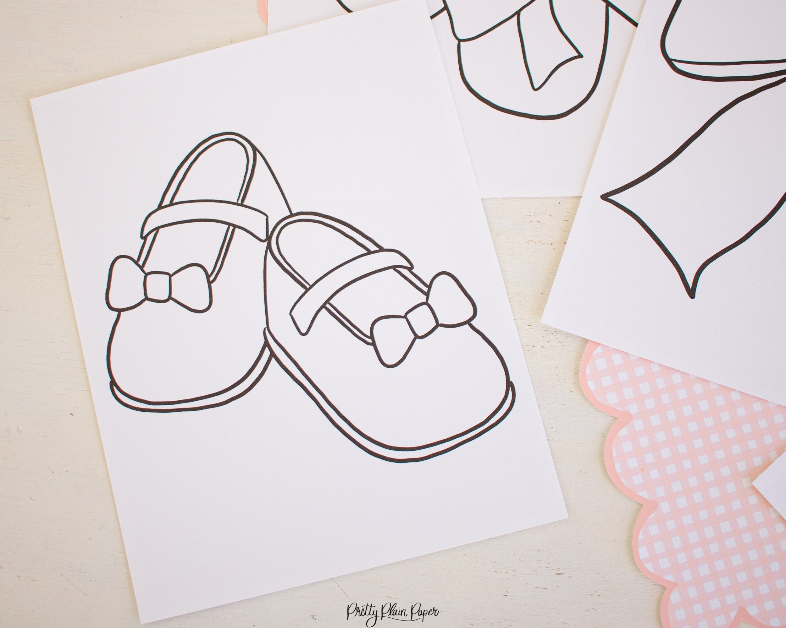 One Two Buckle My Shoe Coloring Pages Download 1017 for Shoe - Etsy