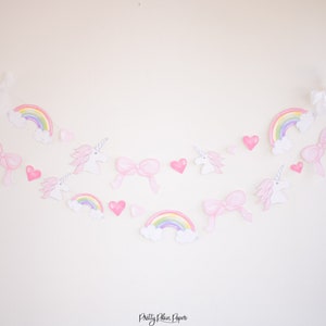 Pink Unicorns & Rainbows Banner Printable | Printable Download ...