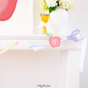Back to School Banner Printable | Printable Download | Pencils and ...