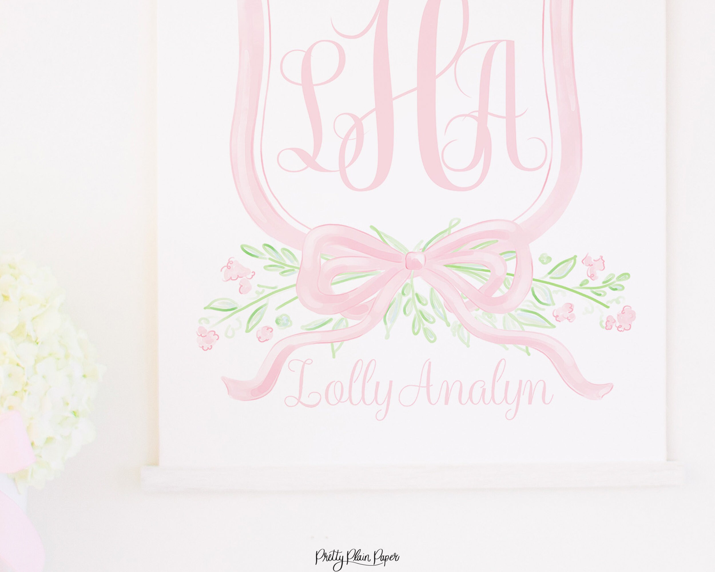 Hospital Door Sign Printable 16x20 Watercolor Pink Crest & - Etsy