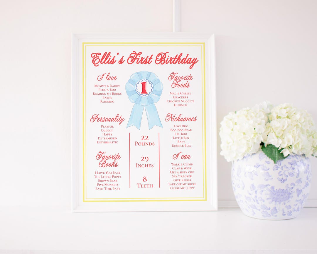 My First Birthday Sign | 16x20 | My First County Fair 1st Birthday ...