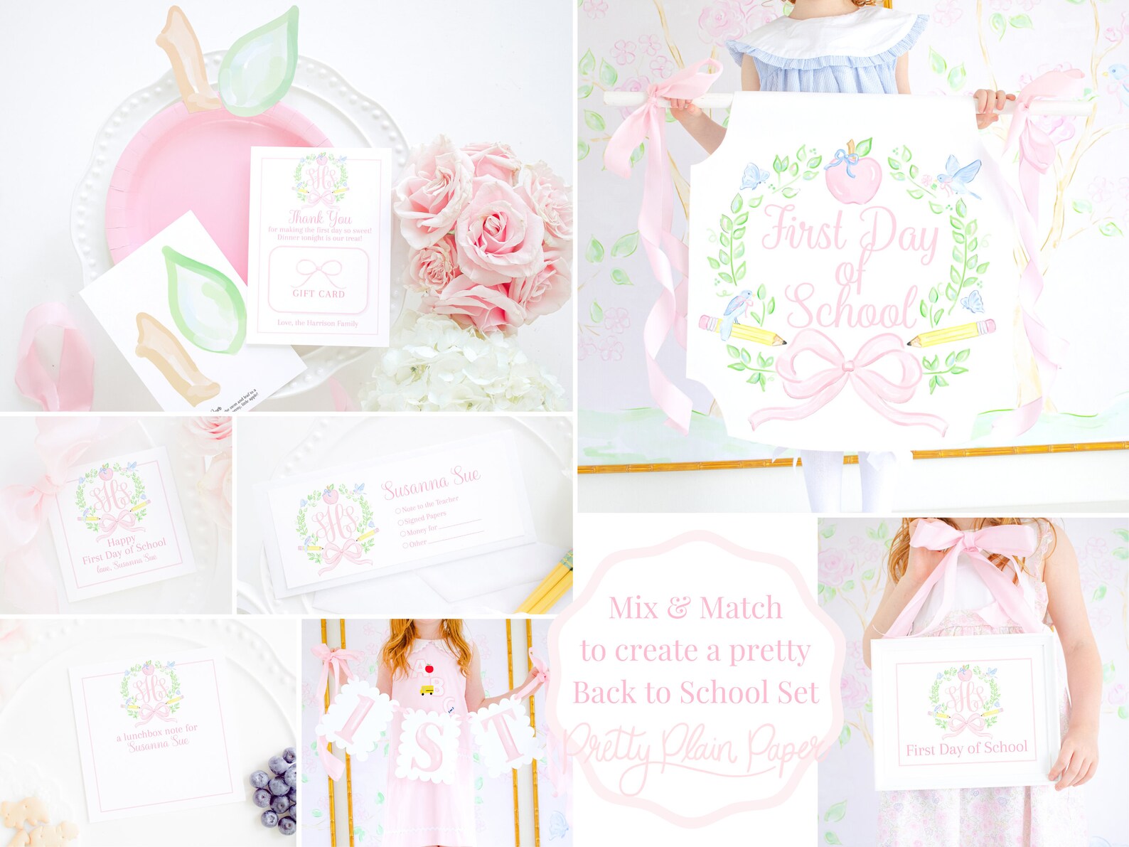 Pink Teacher Favorite Things | Watercolor Get to Know the Teacher ...
