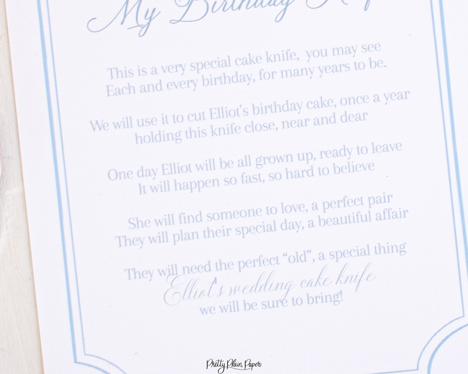 Watercolor Birthday Cake Knife Sign for a First Birthday Party - Etsy