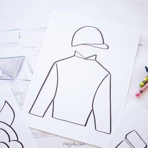 Kentucky Derby, Horse Racing Printable Coloring Pages Download 0106 for ...