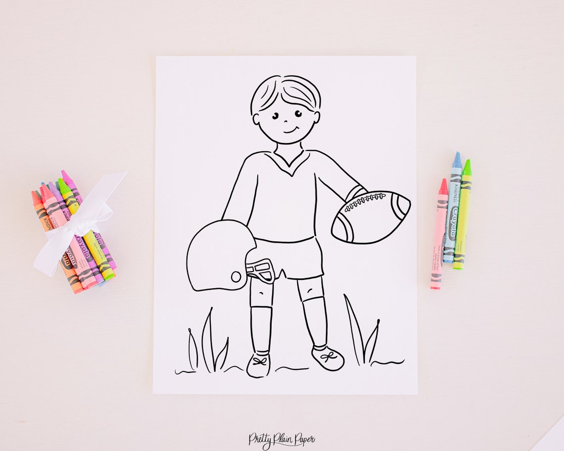 Football Printable Coloring Pages Download | Cheerleader Coloring ...