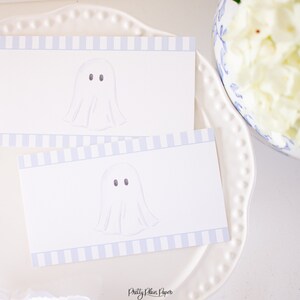 Watercolor Blue Ghost Applesauce Pouch Halloween Printable | Halloween ...