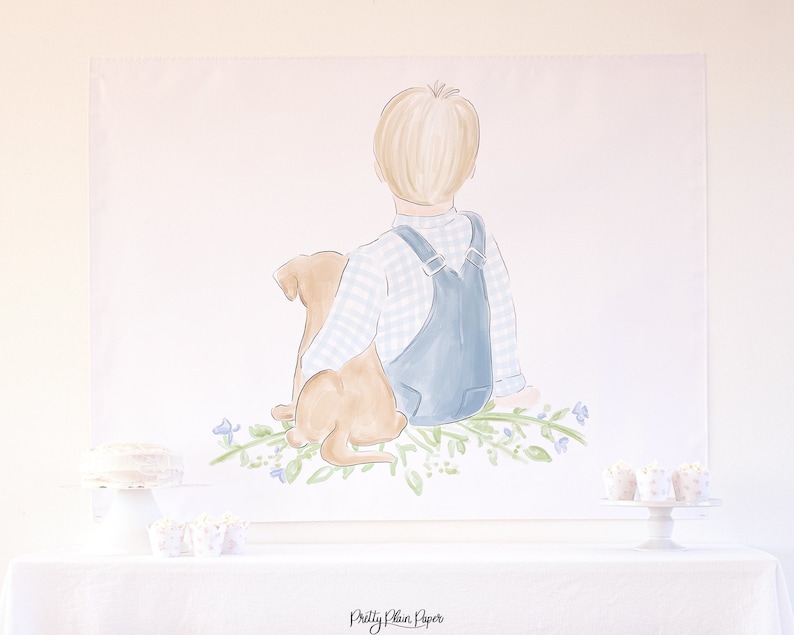 Snips & Snails Birthday Backdrop Poster Printable Download - Etsy