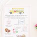 Pink Bus Driver Favorite Things Questionnaire | Printable & Editable ...
