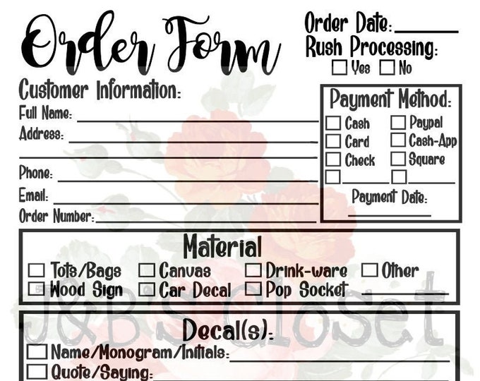 Updated Universal Order Form SVG/PNG/JPEG Fillable Pdf - Etsy