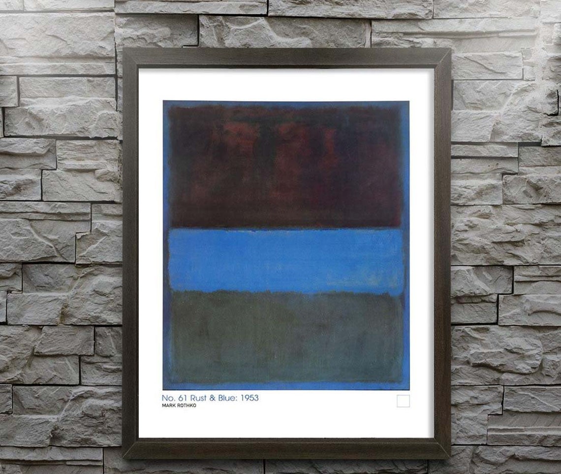 Mark Rothko No. 61 Rust E Blue: 1953 - Etsy