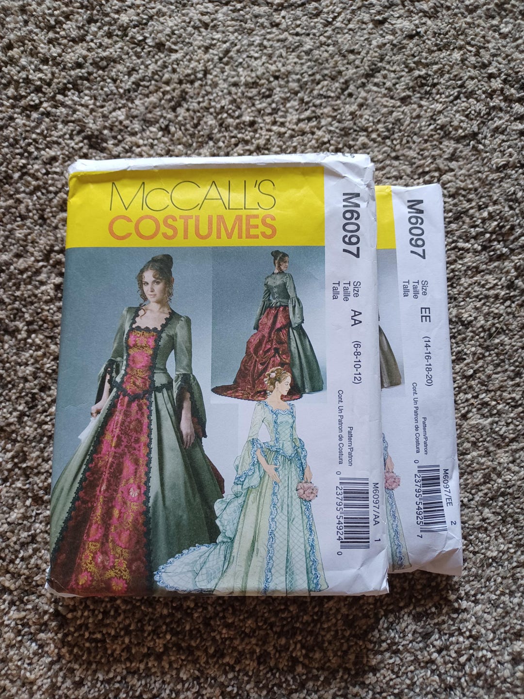 Mccalls Victorian Costume Pattern M6097 - Misses Sizes 6-20 Uncut - Etsy
