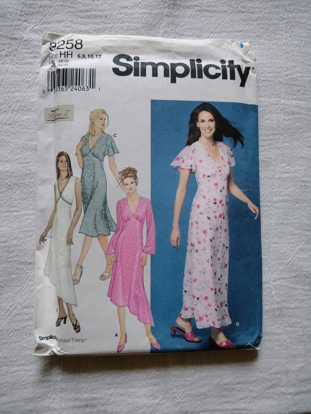 Vintage Simplicity Sewing Pattern: Semi-fitted Flared Dress - Miss ...