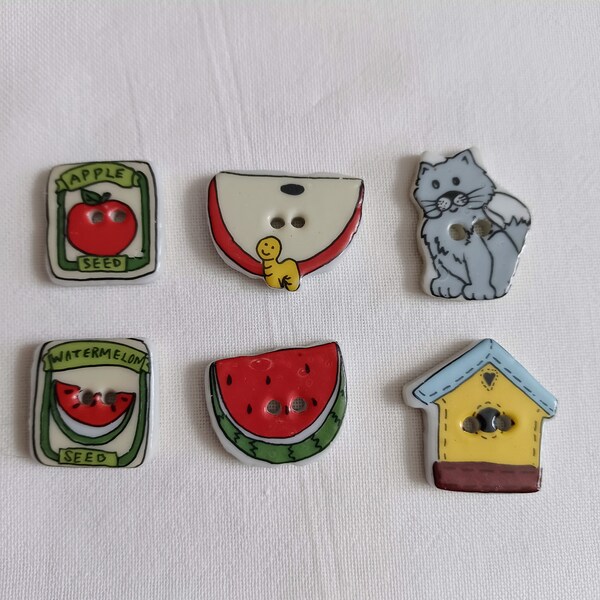 Fruit Buttons - Etsy