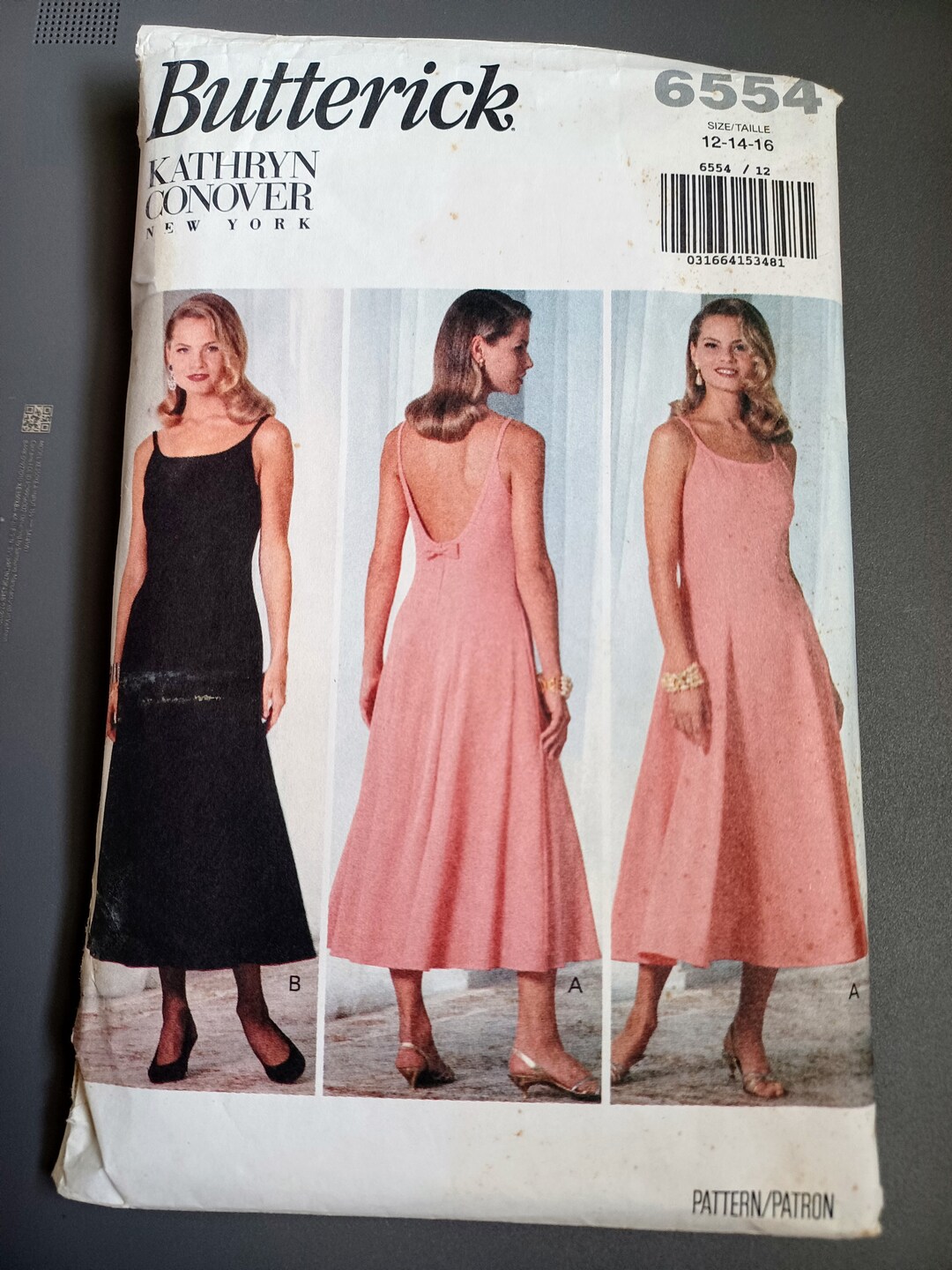 Butterick 6554 Pattern Kathryn Conover Dress Miss Size 16 - Etsy