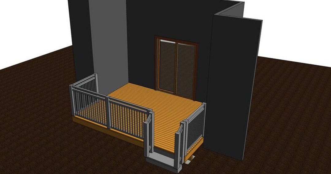 Build Your Dream Floating Deck per the IRC Code 13.5ftx10ft Detailed ...