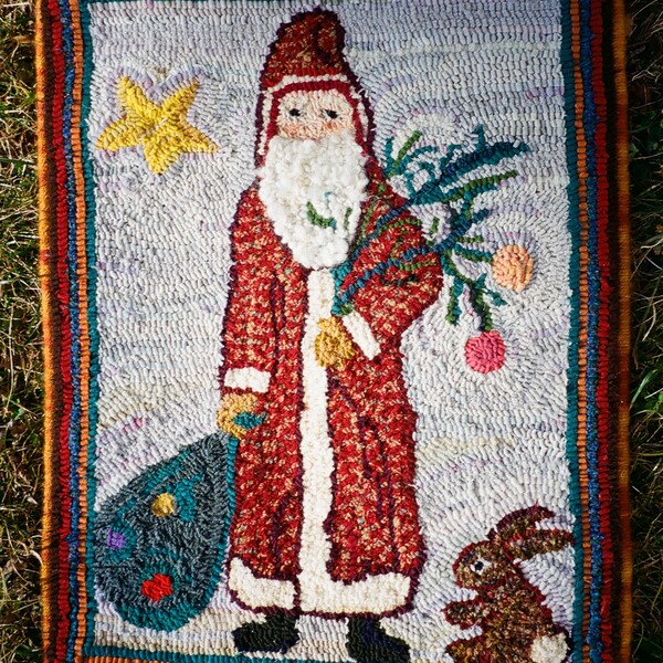 Primitive Hooked Rug - Etsy