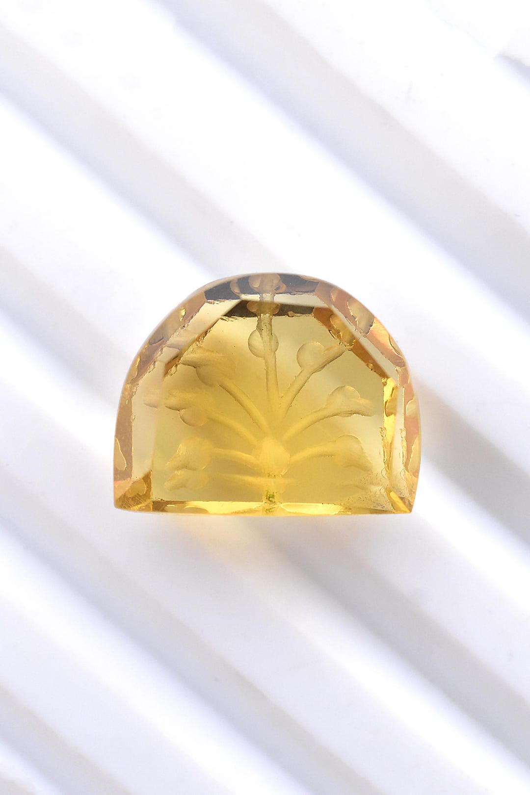 Citrine D Shape Unique Cut Hand Carved Gemstone 11x14mm – 8.30 Carat - Etsy