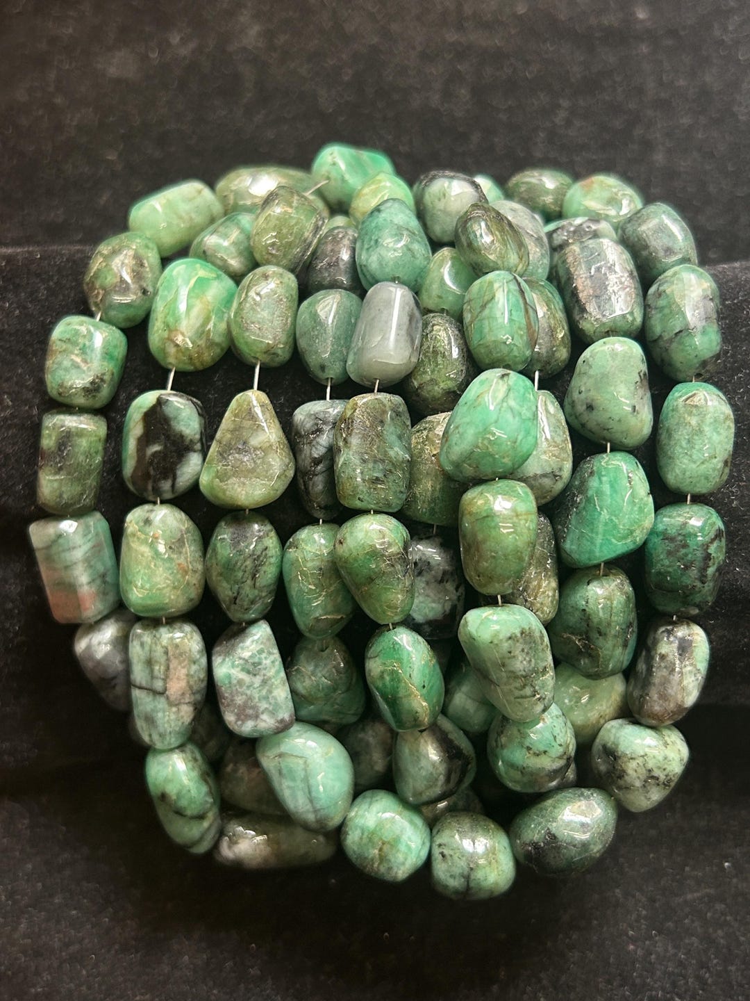 Natural Sakota Emerald Tumble Good Quality Tumbles Handmade Jewellery for Womens Gift for Her ...