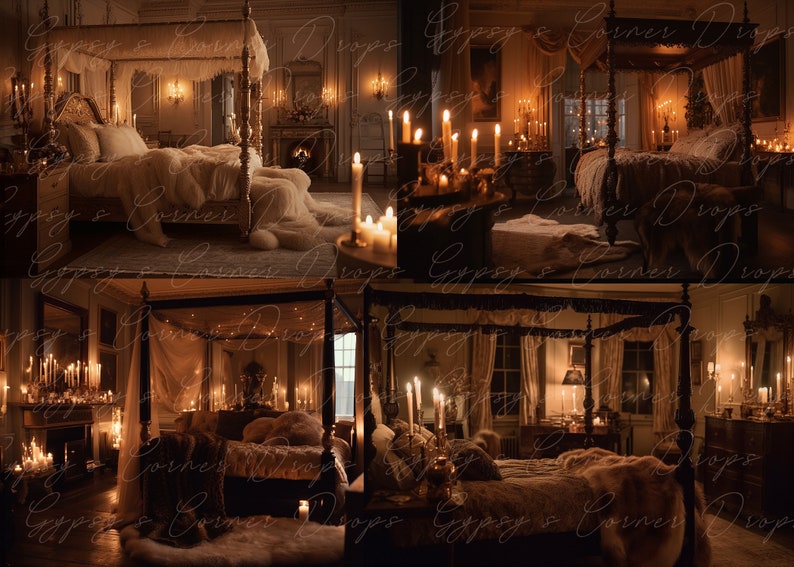 Boudoir, Digital Backdrop, Digital Background, Romantic, Model, Bed ...