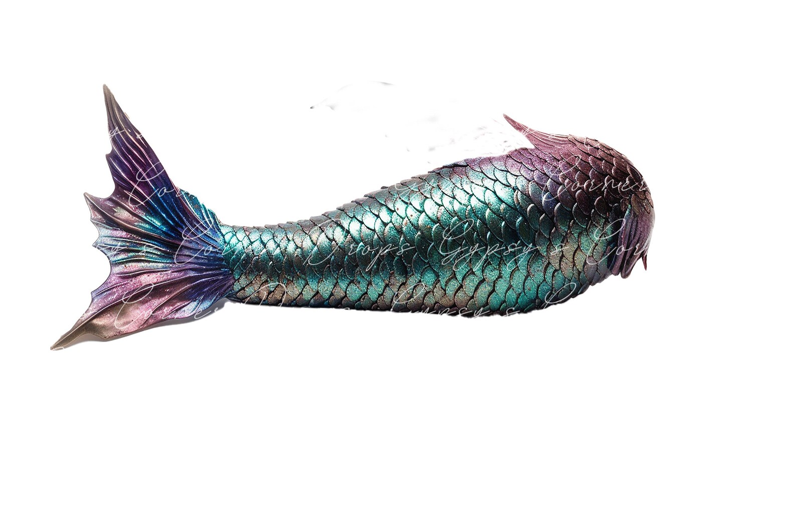 Set of 4 Mermaid Tail Digital Overlays, for Newborn, Baby, Boy or Baby ...