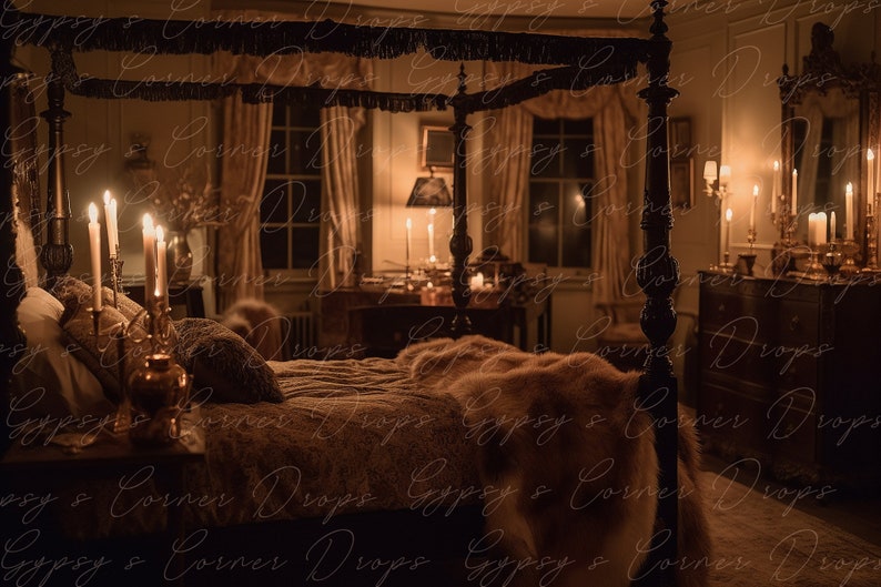 Boudoir, Digital Backdrop, Digital Background, Romantic, Model, Bed ...