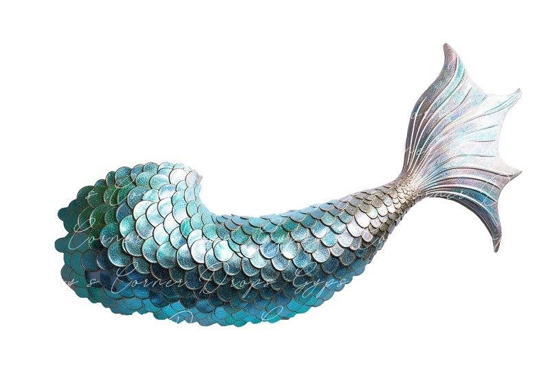 Set of 5 Mermaid Tail Digital Overlays, for Newborn, Baby, Boy or Baby ...
