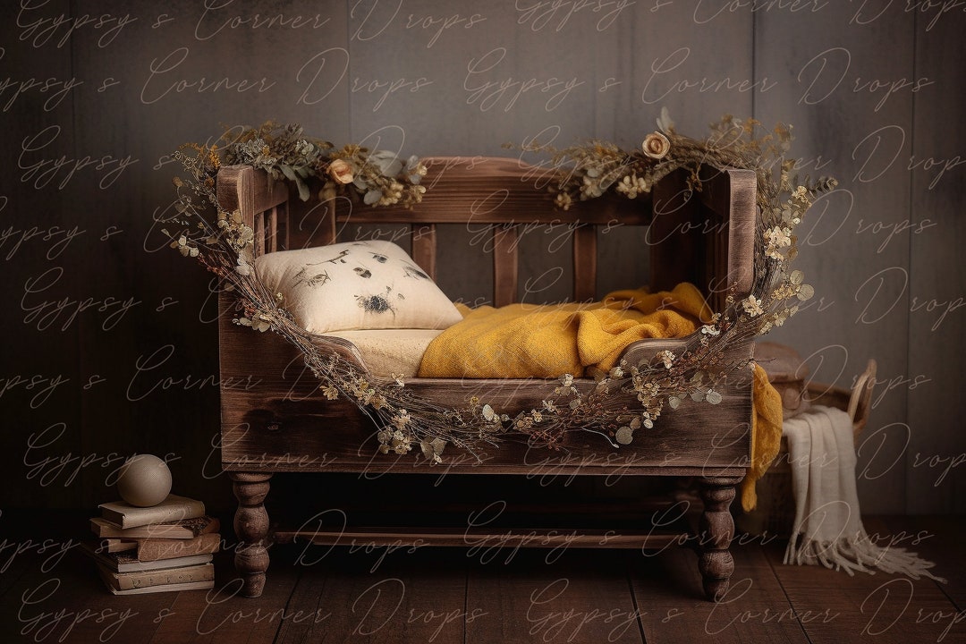 Newborn, Digital Backdrop, Digital Background, Baby, Girl, Boy, Bed ...