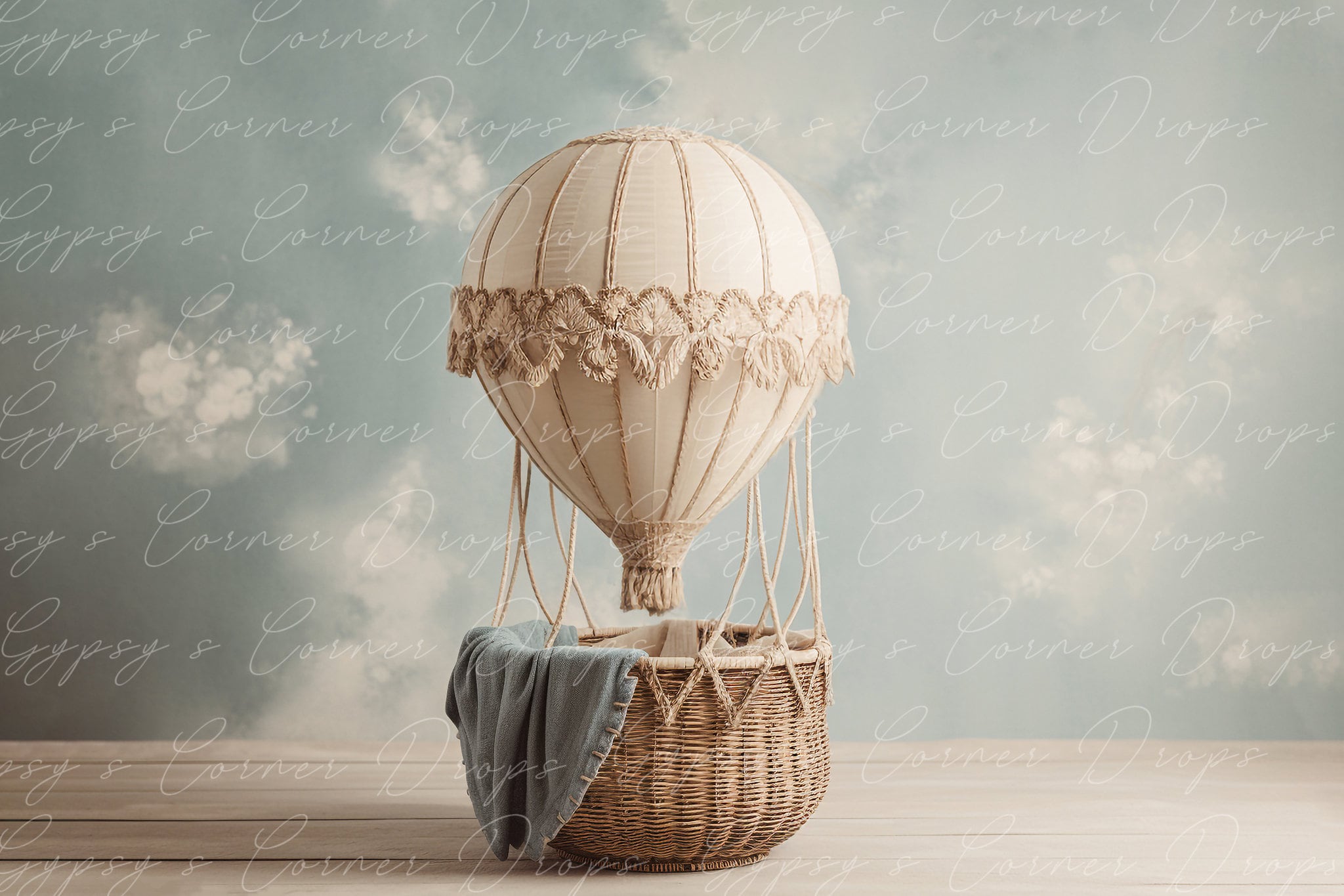 Newborn, Digital Backdrop, Digital Background, Baby, Boy, Hot Air ...