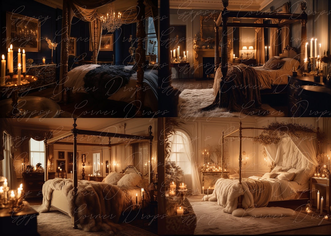 Boudoir, Digital Backdrop, Digital Background, Romantic, Model, Bed ...