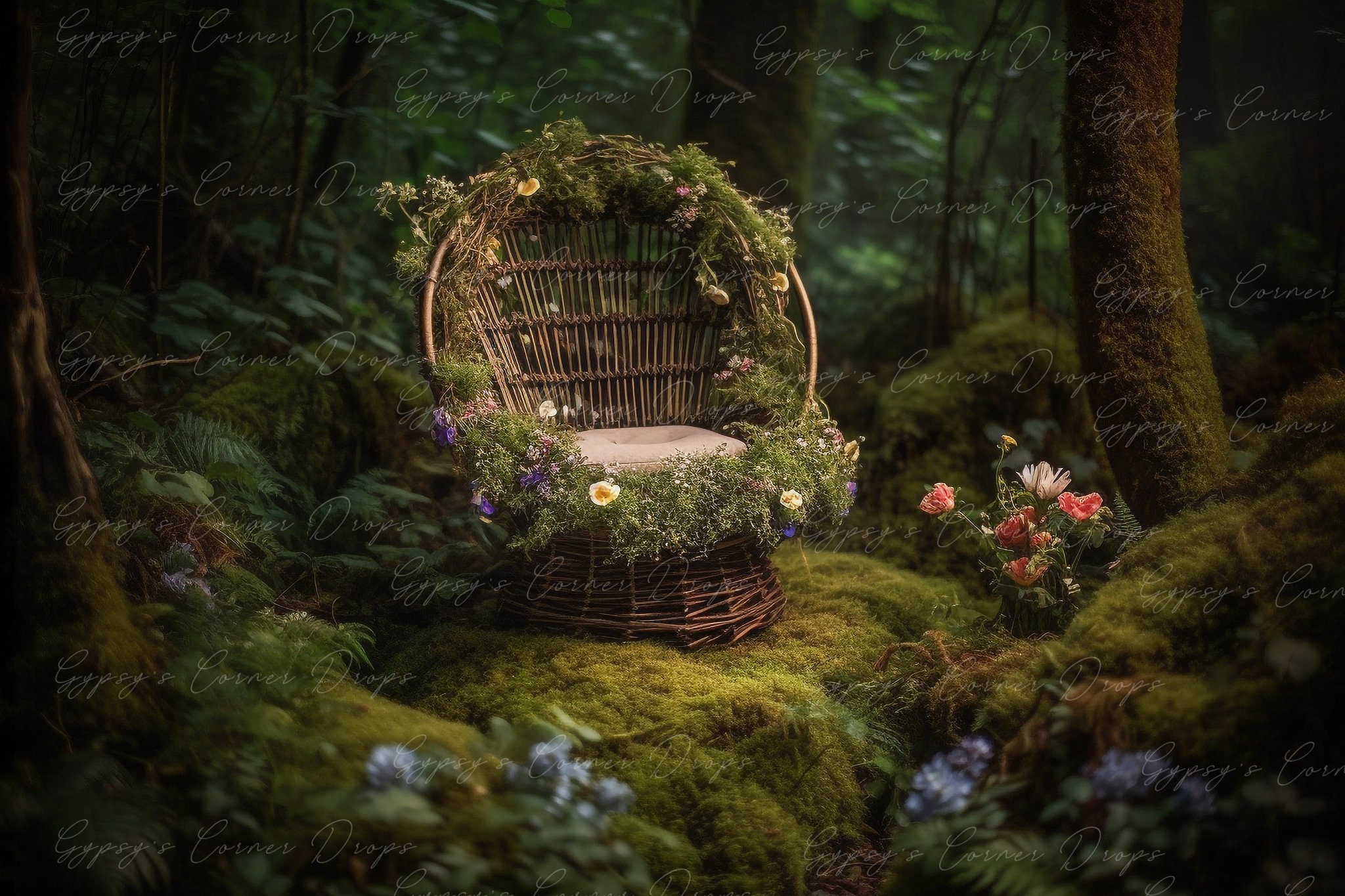 Set of 4, Newborn, Digital Backdrop, Digital Backgrounds, Baby, Boy ...