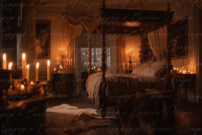 Boudoir, Digital Backdrop, Digital Background, Romantic, Model, Bed ...